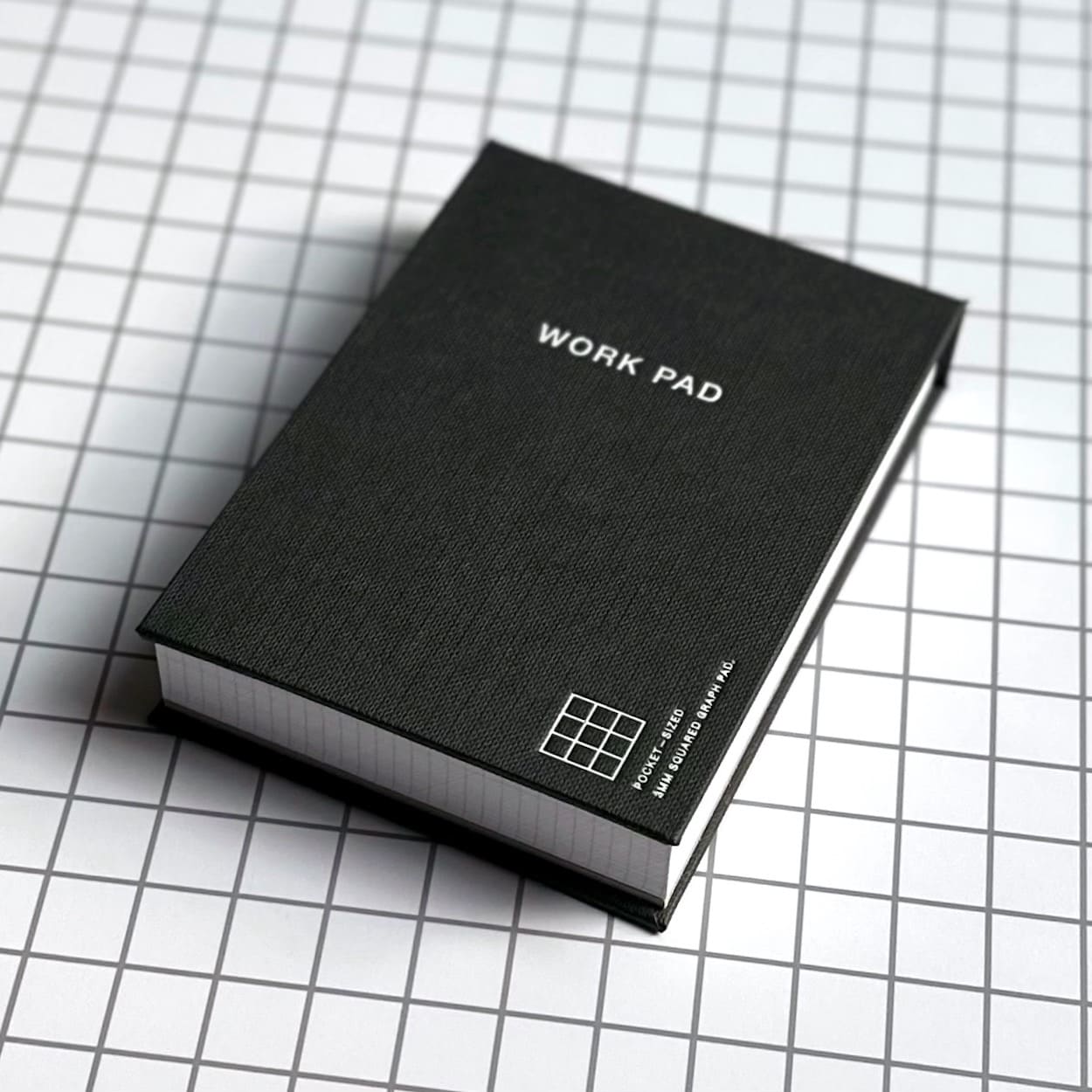 A7 Pocket Size Gridded Hardback Notepad - British Made - Black - Before ...