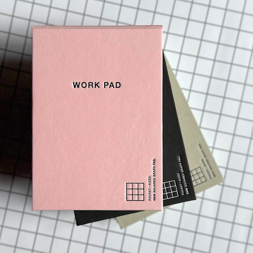 A7 Pocket Size Gridded Hardback Notepad - British Made - Pink - Before ...