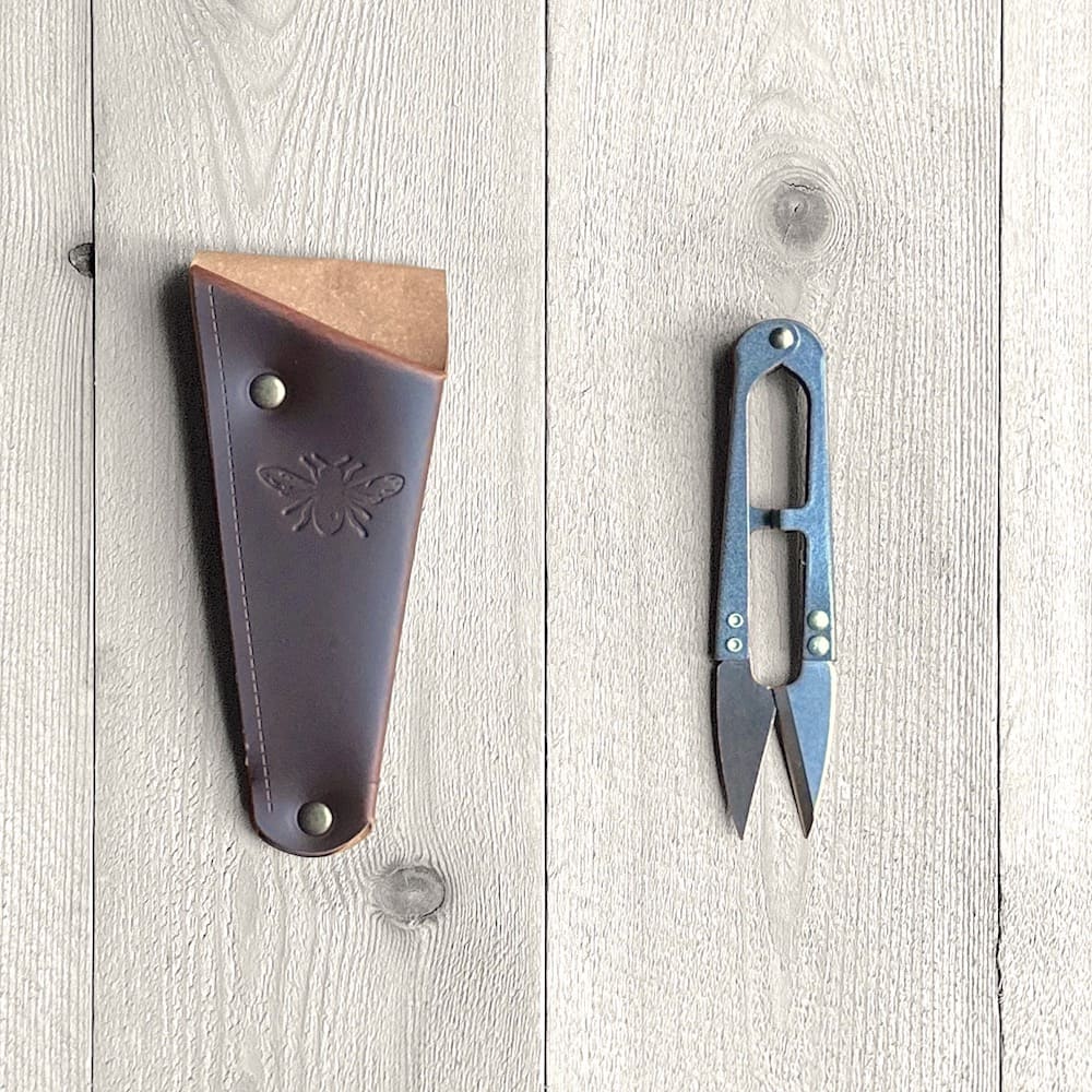 Gardeners Mini Snips - Sting In The Tail | Recycled Leather Case